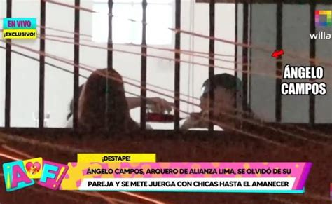 Ángelo Campos Arquero De Alianza Lima Es Ampayado Muy Cariñoso Con