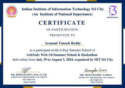 Web3 Iiitsricity Tech Learning Networking Innovation Tanush Reddy