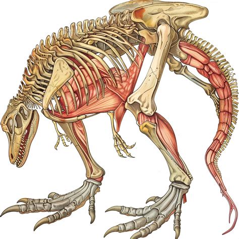 Free Dinosaur Skeletal Anatomy Image Dinosaur Anatomy Skeleton