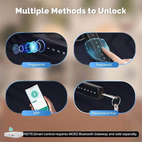 Ble Smart Door Lock With Passcode Keypad Biometric Entry Doorknob Wit Moes