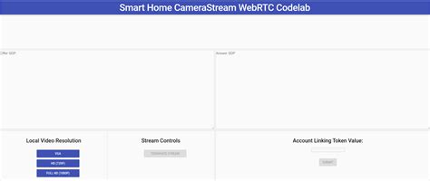 Implement CameraStream With WebRTC Cloud To Cloud Google Home Developers