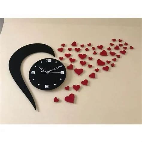 Raama 30x18 Inch Acrylic Fancy Analog Wall Clock At ₹ 450piece In Rajkot