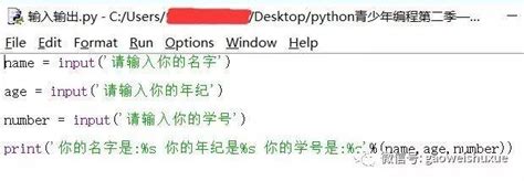 python青少年编程第二季 变量之输入输出 少儿编程
