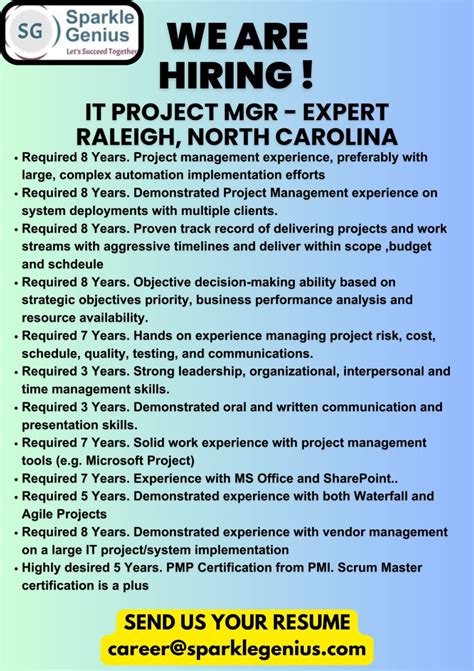 Sparkle Genius Llc On Linkedin It Project Mgr Expert