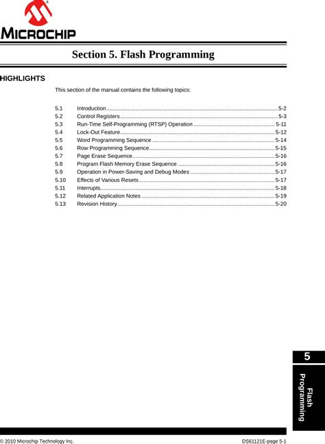 PIC32 Family Reference Manual Section 5 Flash Programming Manual Sect 05