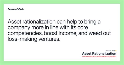 Asset Rationalization Awesomefintech Blog