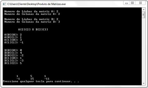 Programando Em Pascal Cc E Java Multiplicando Duas Matrizes Em Cc