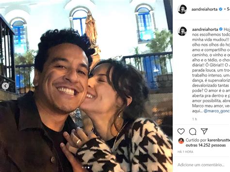 Andr Ia Horta Surge Em Fotos Rom Nticas Com O Namorado