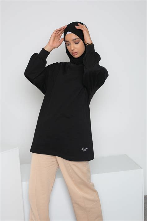 Tee Shirt Manche Longue Noir