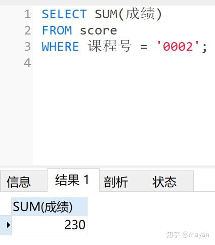 sql 查询总和 SQL之汇总分析 CSDN博客