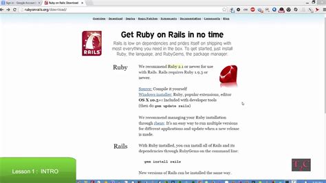 Ruby On Rails From Beginner To Pro Part 1 Youtube