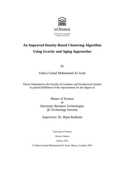 Pdf An Improved Density Based Clustering Algorithm An Improved Density Based Clustering