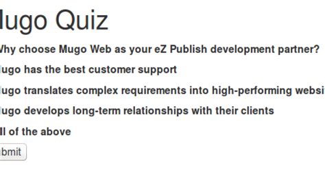 Building Employee Training Quizzes With Ez Publish Mugo Web