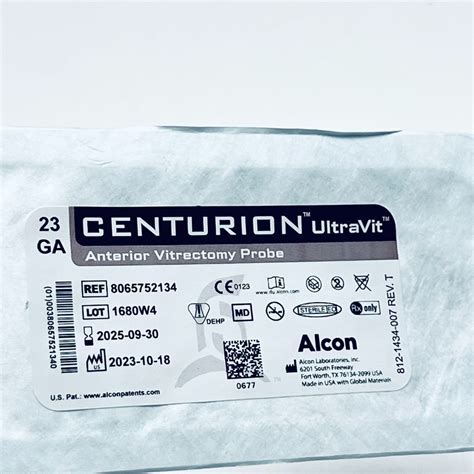 New Alcon 8065752134 Centurion Ultravit 23g Anterior Vitrectomy Probe Disposables General Un