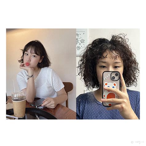 내 친구 머리로 보는 단발 히피펌 좋은 예와 나쁜 예 네이버 블로그