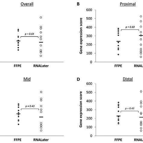 Comparison Of Gene Expression Scores For Samples Preserved In Ffpe Download Scientific Diagram