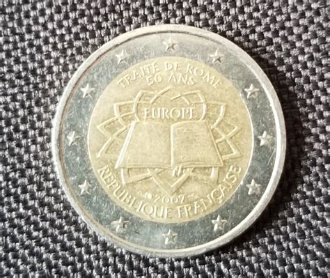 PiÈce De 2 Euros Rare 50 Ans Traité De Rome 2007 Eur 10000 Picclick Fr