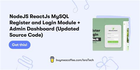 Nodejs Reactjs Mysql Register And Login Module Admin Dashboard