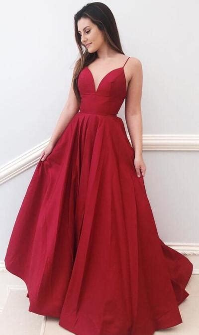 A Line Red Long Prom Dressescheap Evening Dress · Shedress · Online Store Powered By Storenvy