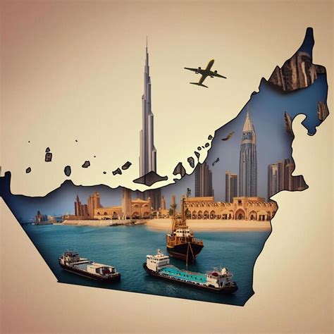 Uae Map With Landmarks Images Free Download On Freepik
