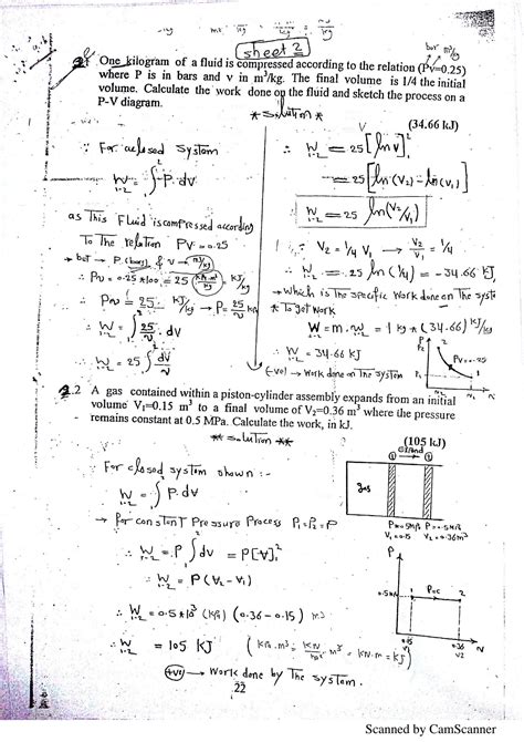 Solution Thermodynamics First Law Solved Problems Studypool