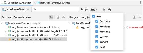 Maven Dependencies IntelliJ IDEA Documentation
