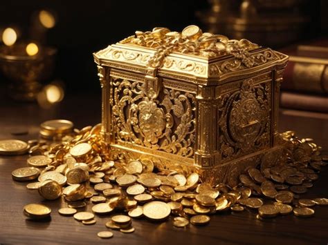 Premium Ai Image Box Of Gold