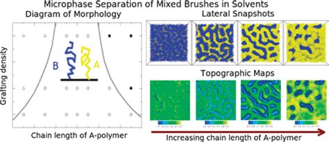 Microphase Separation Of Mixed Polymer Brushes Dependence Of The
