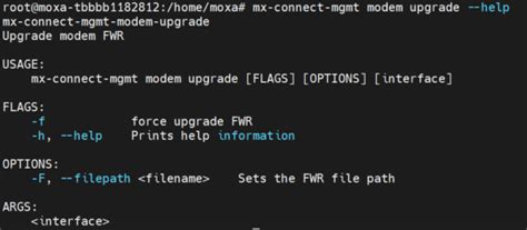 Module Firmware Upgrade Moxa Connection Manager Reference Manual
