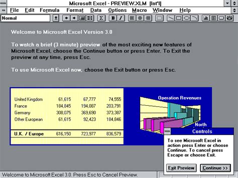 Tech Flashback Microsoft Excel For Windows Version 30 Goughs Tech Zone