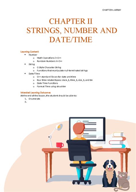 Chapter Strings Number And Date Time CHAPTER II STRINGS NUMBER AND DATE TIME Learning
