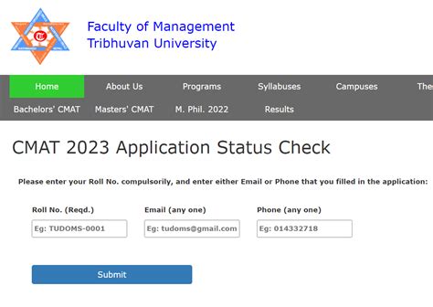 Cmat 2024 Results Published Tribhuvan University Edusanjal