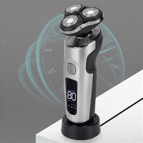 Usb Rotary Rechargeable Electric Shaver Waterproof Triple Blade Shavers