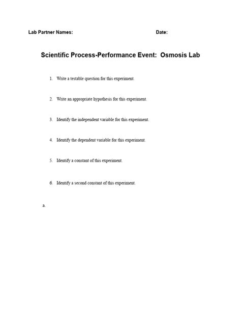 Osmosis Lab Experiment Guide Pdf