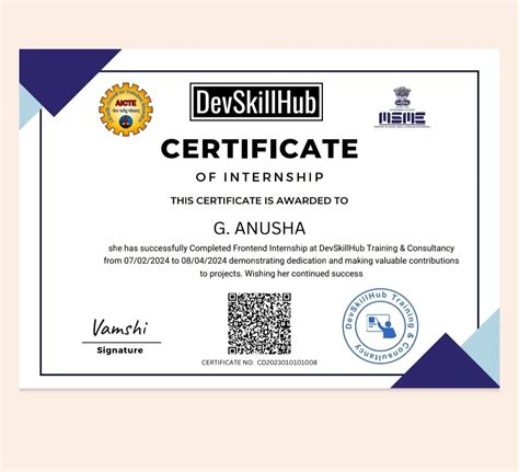 anusha g on linkedin successfully completed my frontend internship at