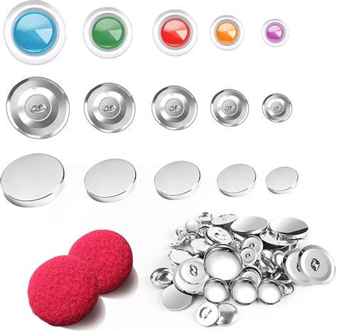 Cover Button Kit With 5 Different Sized Buttons 100 Sets Of Buttons And 5 Tools Make