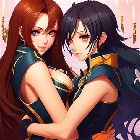 Ai Art Generator Nami And Nico Robin Making Out