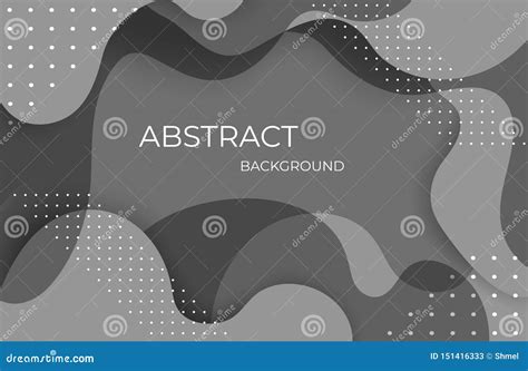 Dynamic Grayscale Wave Background Vector Stock Vector Illustration Of Banner Design 151416333