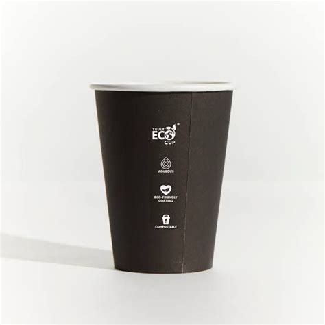 4oz Sw Aqueous Eco Coffee Cup Black The Packaging Hub