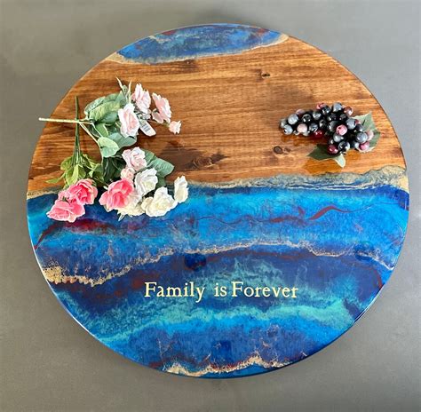 Customized Resin Lazy Susan Personalize Your Lazy Susan Resin Etsy