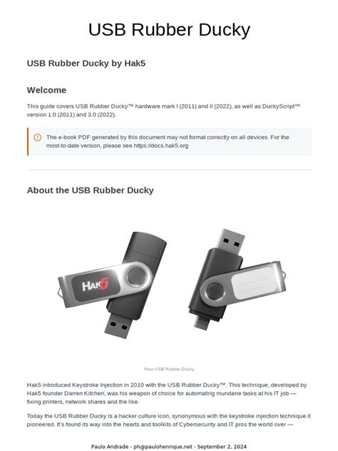 Usb Rubber Ducky Ebook V2208 2 Pdf