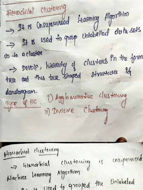 Hierarchical Clustering Notes Pdf