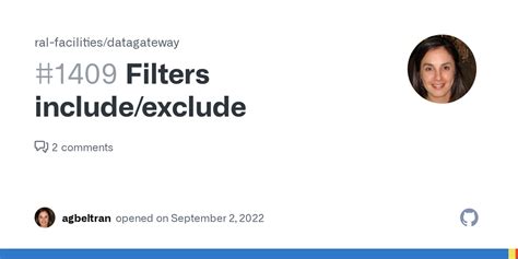 Filters Includeexclude · Issue 1409 · Ral Facilitiesdatagateway · Github