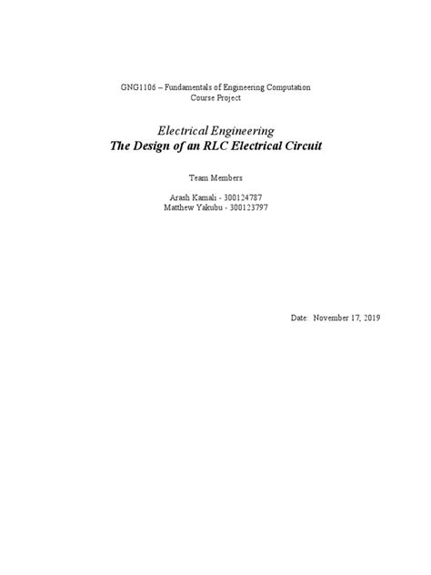 Deliverable 2 Pdf Electrical Network Voltage