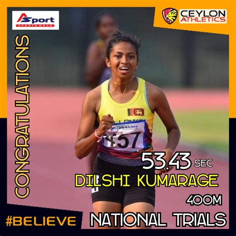 Congratulations Kalinga Kumarage And Ceylon Athletics