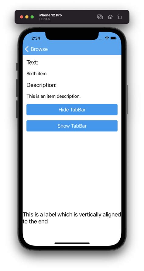 Bug Ios Hiding Shell Tabbar Does Not Force Re Layouting Of The Page