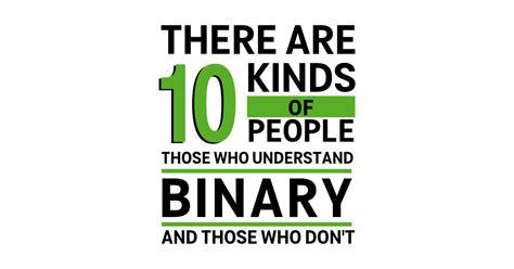 10 Types Of People Binary Coding Coder T Shirt Teepublic
