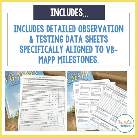 Vb Mapp Aligned Data Sheets And Questionnaires By The Autism Helper