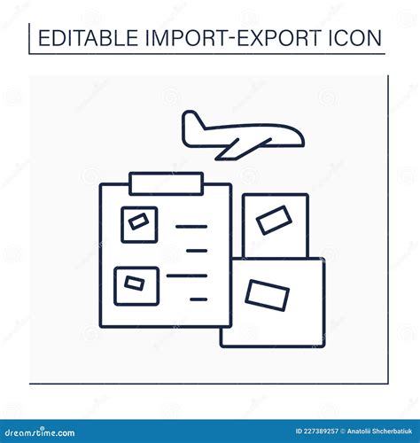 Linear Waybill Icon From Delivery And Logistic Outline Collection Thin Line Waybill Vector