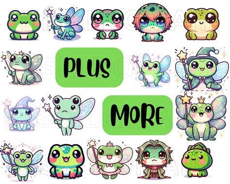 Kawaii Frog Cute Clipart Chibi Frogs Clipart Kawaii Frogs Kawaii Tropical And Fairy Clipart